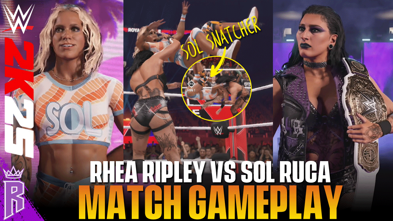 WWE 2K25 First Look: Rhea Ripley Vs Sol Ruca #WWE2K25 - Revelleution.com - Women's Wrestling News!