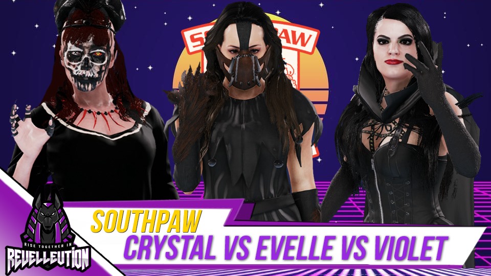 Southpaw Regional Wrestling: Crazy Crystal Vs Evelle Vs Vampire Violet ...