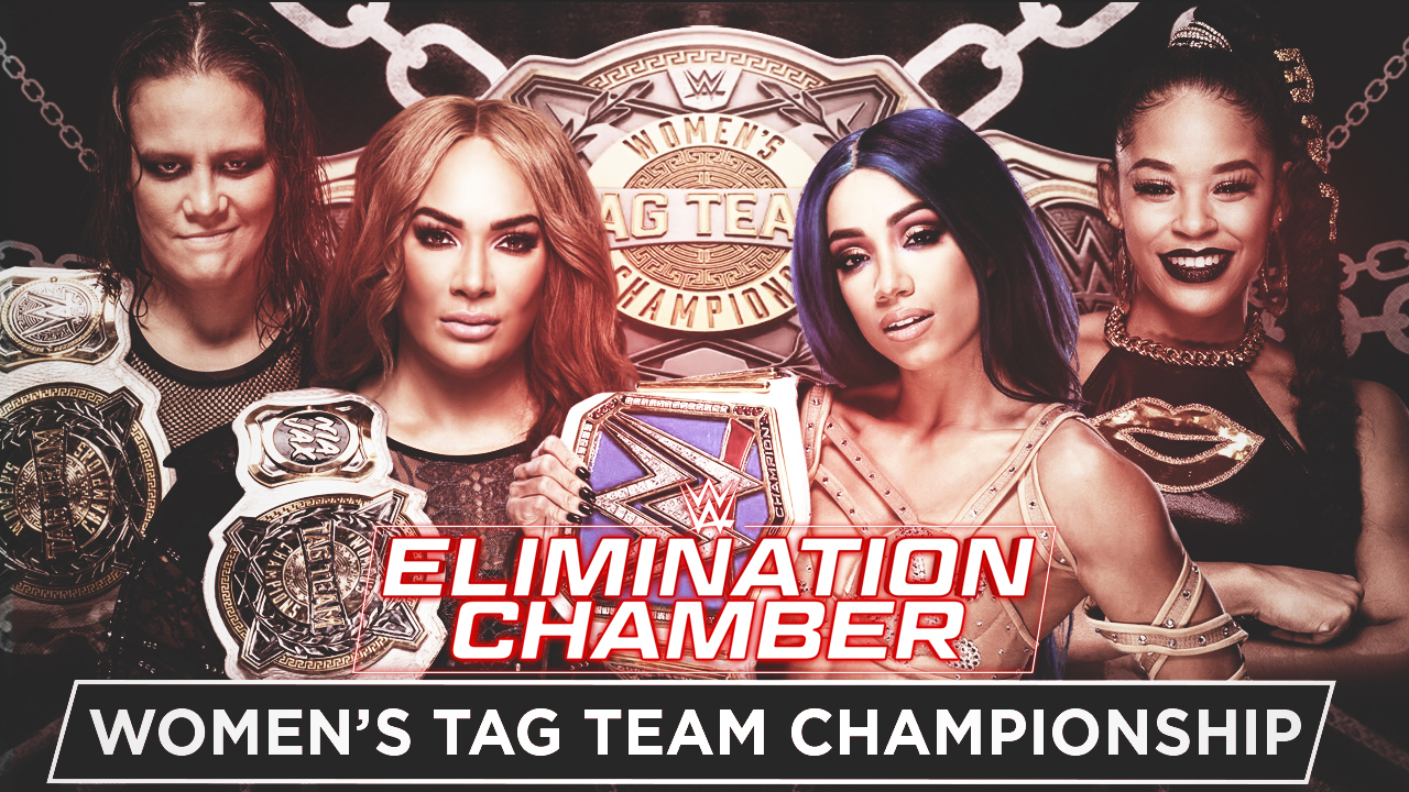 Elimination Chamber: Nia Jax & Shayna Baszler Vs Sasha Banks & Bianca ...