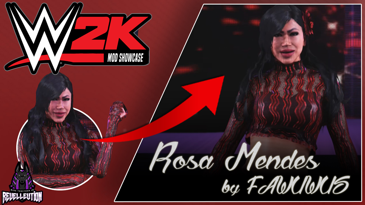 WWE 2K Mod Showcase: Rosa Mendes Mod! #WWE2KMods #WWE #RosaMendes ...