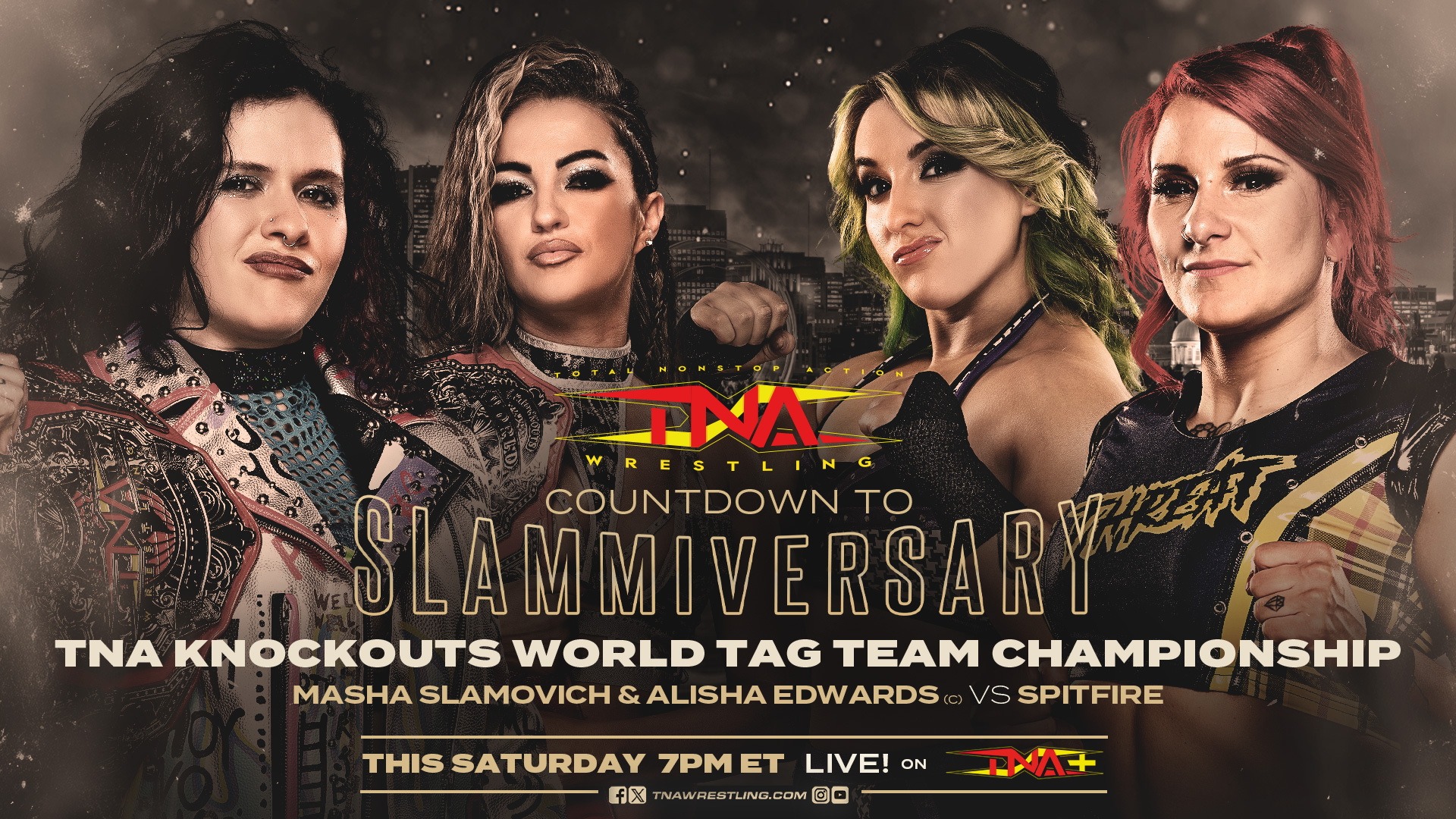 TNA Slammiversary TNA Knockouts World Tag Team Championship Match ...