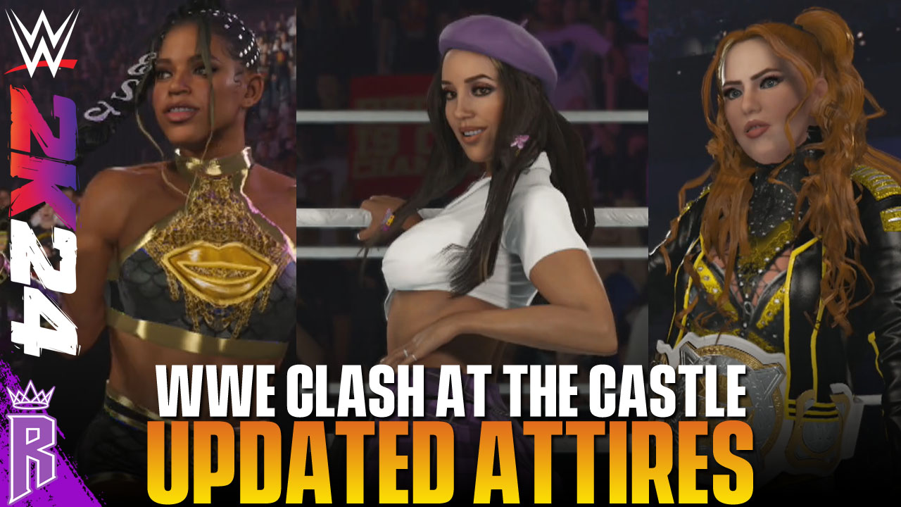 WWE 2K24: Clash at the Castle Updated Attires #WWECastle #WWE2K24 ...