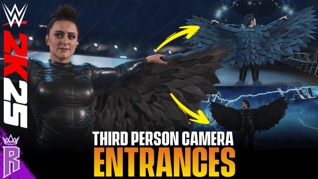 WWE 2K25: Testing 3rd Person Camera on Entrances #WWE2K25 ...