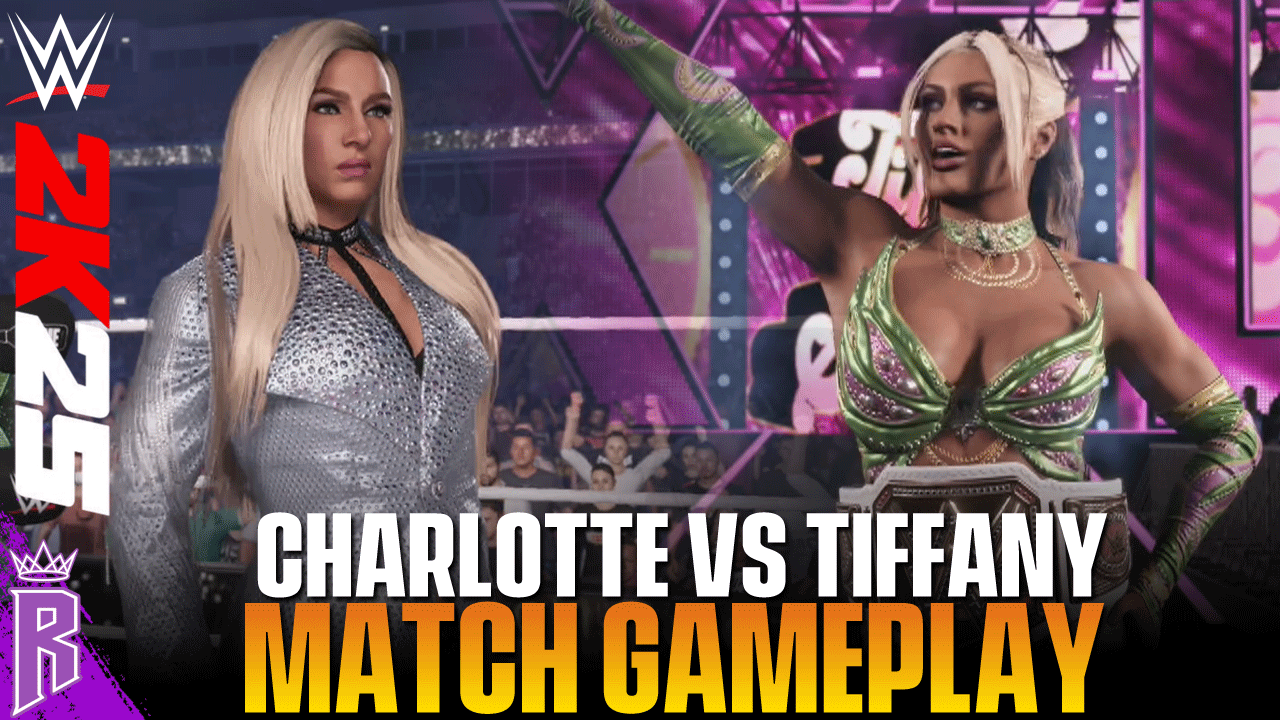WWE 2K25: Tiffany Stratton Vs Charlotte Flair [WrestleMania] #WWE2K25 #WrestleMania ...