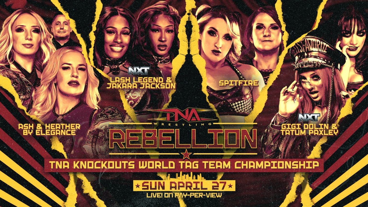 Four-Way Knockouts World Tag Team Title Match Set for TNA Rebellion ...