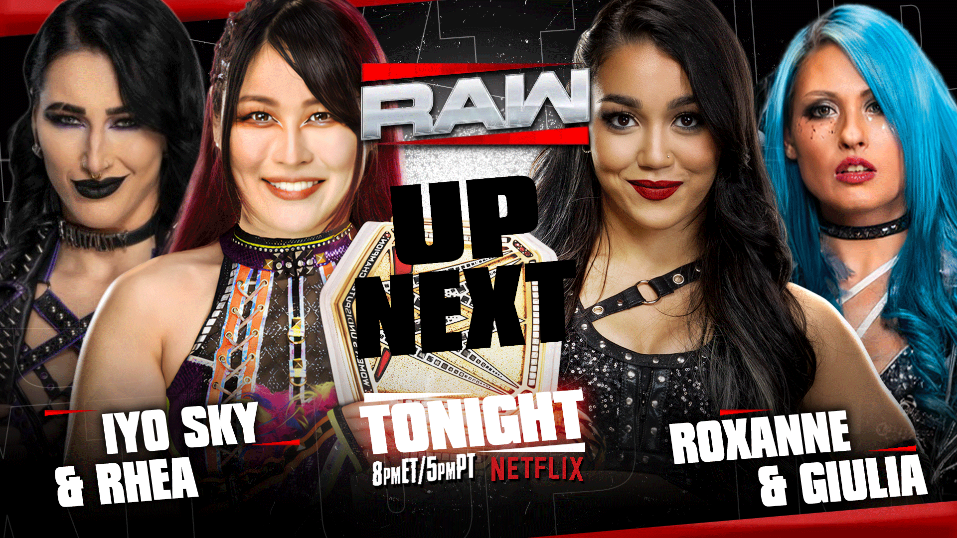 WWE RAW: IYO SKY & Rhea Ripley Vs Roxanne Perez & Giulia #WWERAW # ...