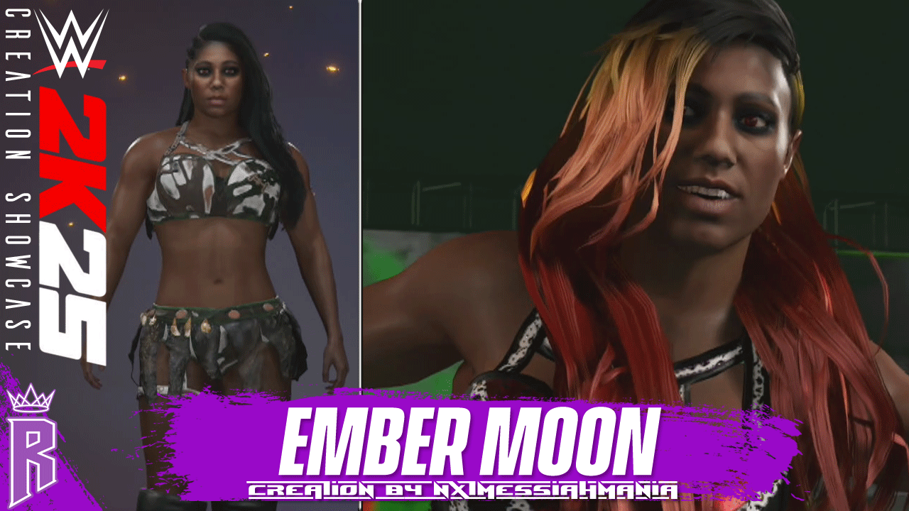 WWE 2K25 Creation Showcase: Ember Moon #WWE2K25 #EmberMoon - Revelleution.com - Women's ...